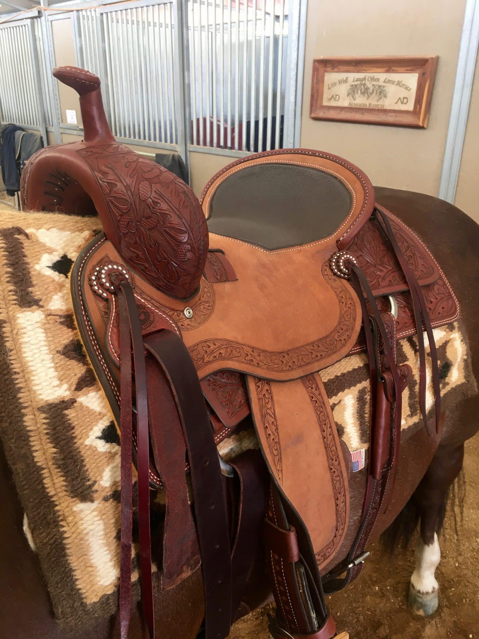 Al Dunning Signature Series Oak Leaf Ranch Cutter Saddle | Al Dunning