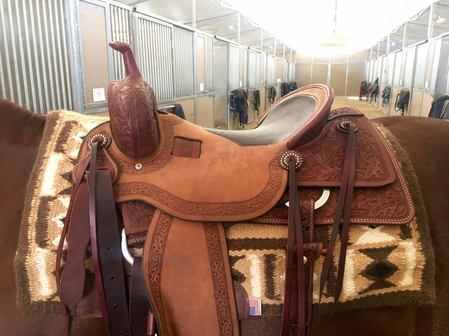 Al Dunning Signature Series Oak Leaf Ranch Cutter Saddle | Al Dunning
