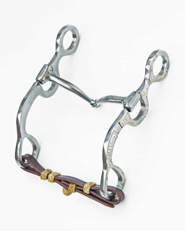 Dennis Moreland Steel and Silver Argentine Shank Bit - Snaffle - Al Dunning