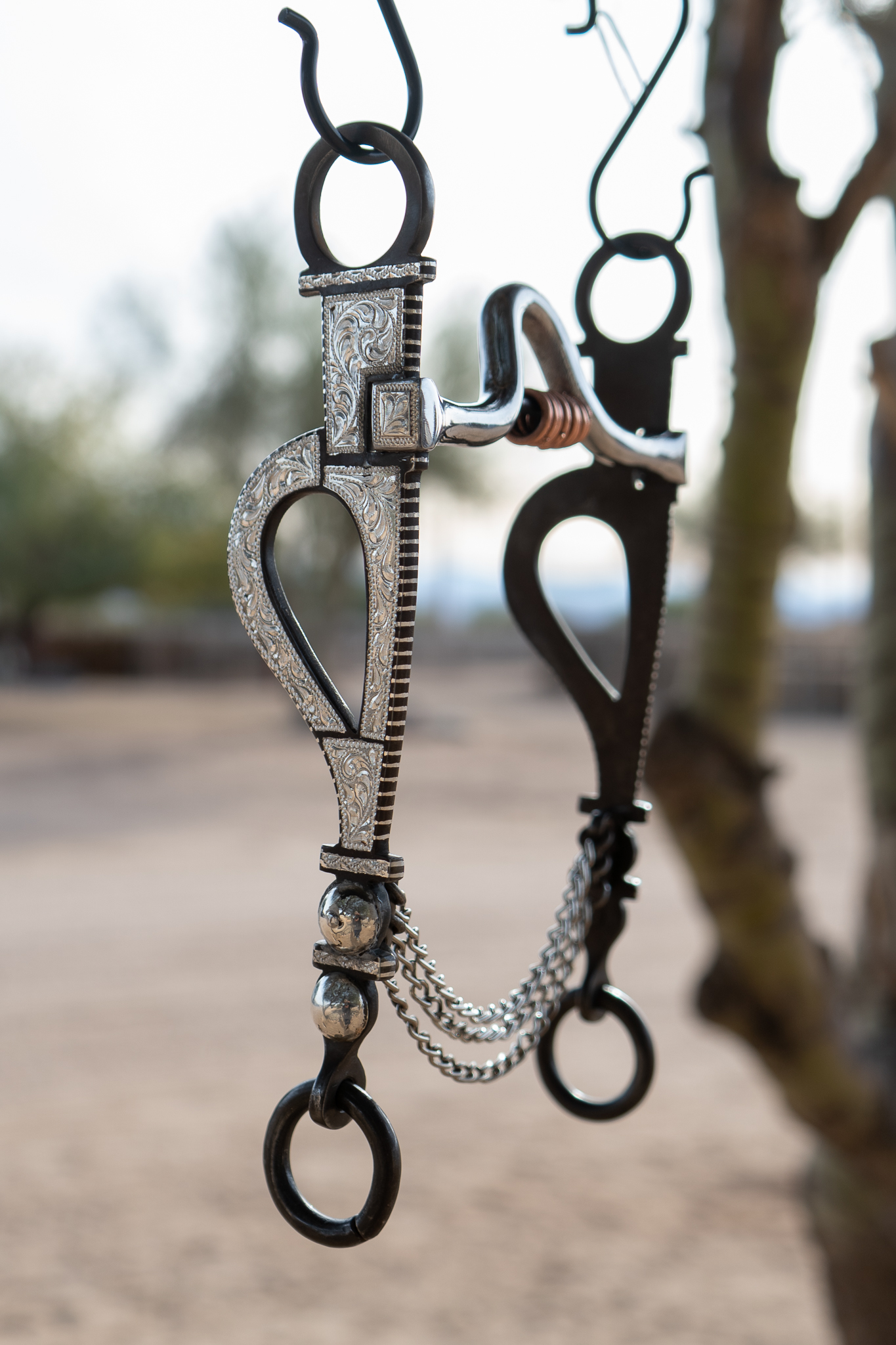 E Garcia Bridle Bit with Tear Drop Shanks | Al Dunning