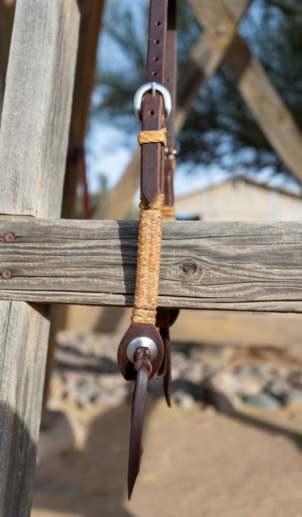 Dennis Moreland Split Ear Headstall with Rawhide | Al Dunning