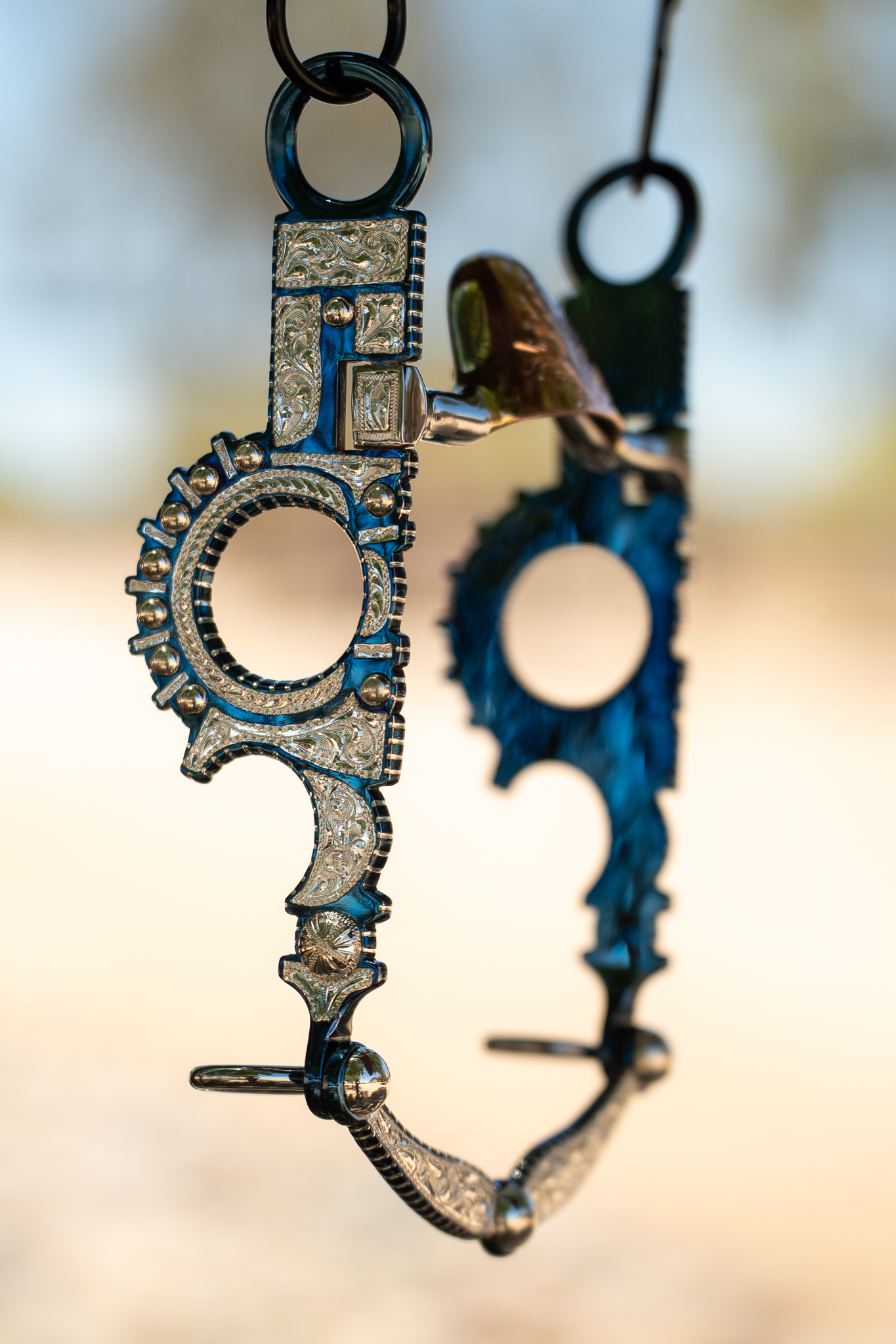 E Garcia Bridle Bit with Santa Barbara Shanks | Al Dunning