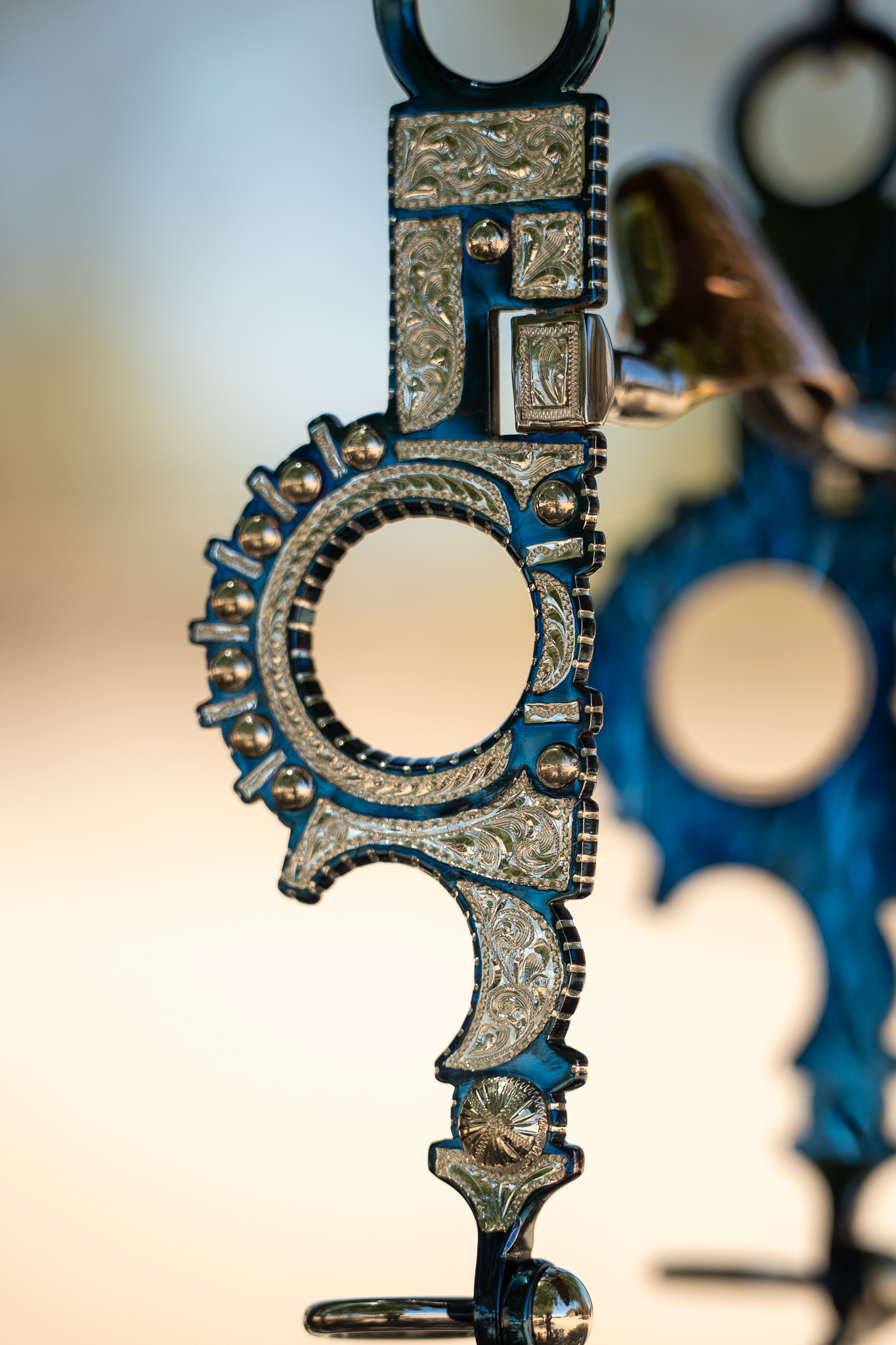 E Garcia Bridle Bit with Santa Barbara Shanks | Al Dunning