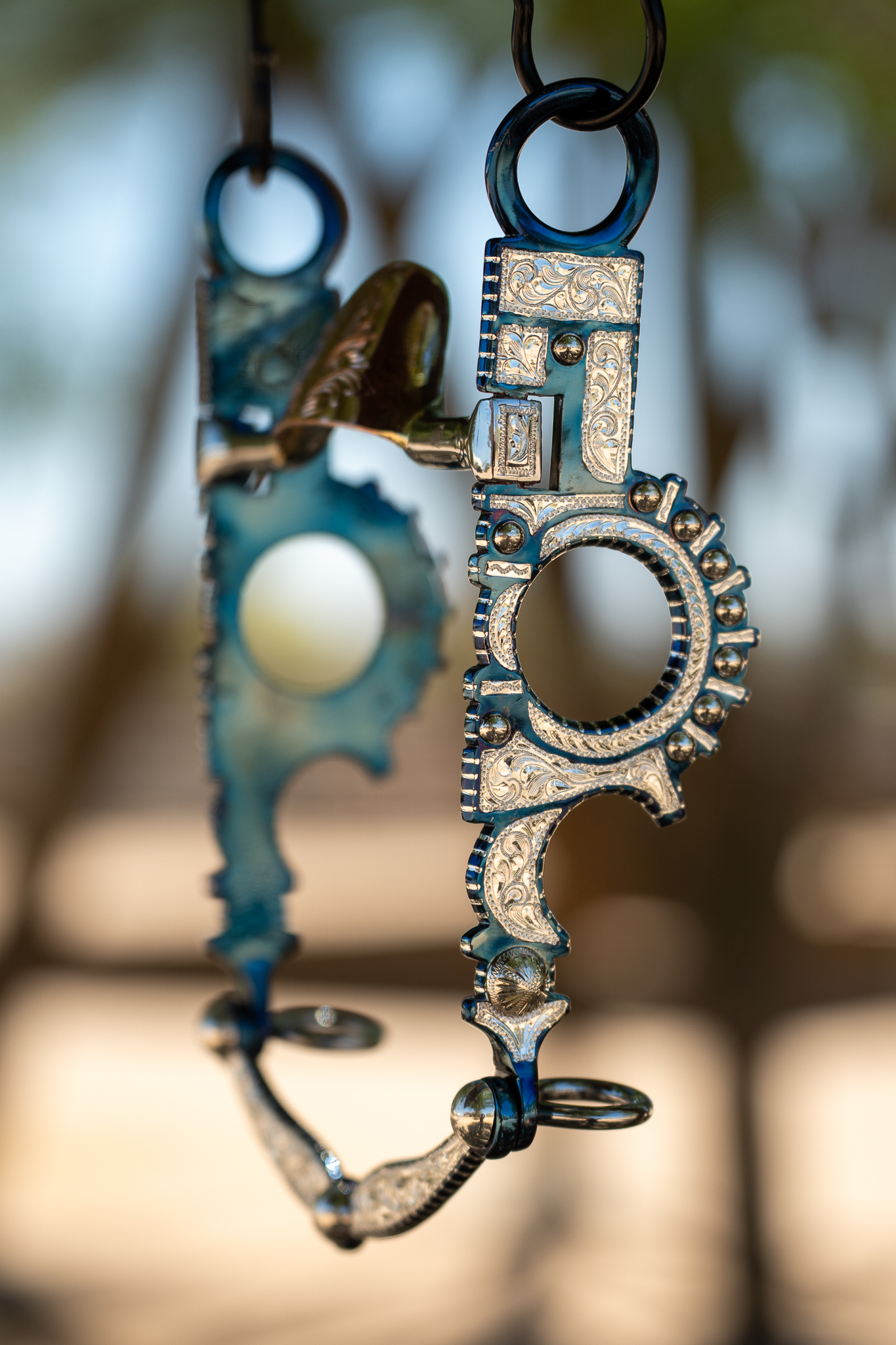 E Garcia Bridle Bit with Santa Barbara Shanks | Al Dunning