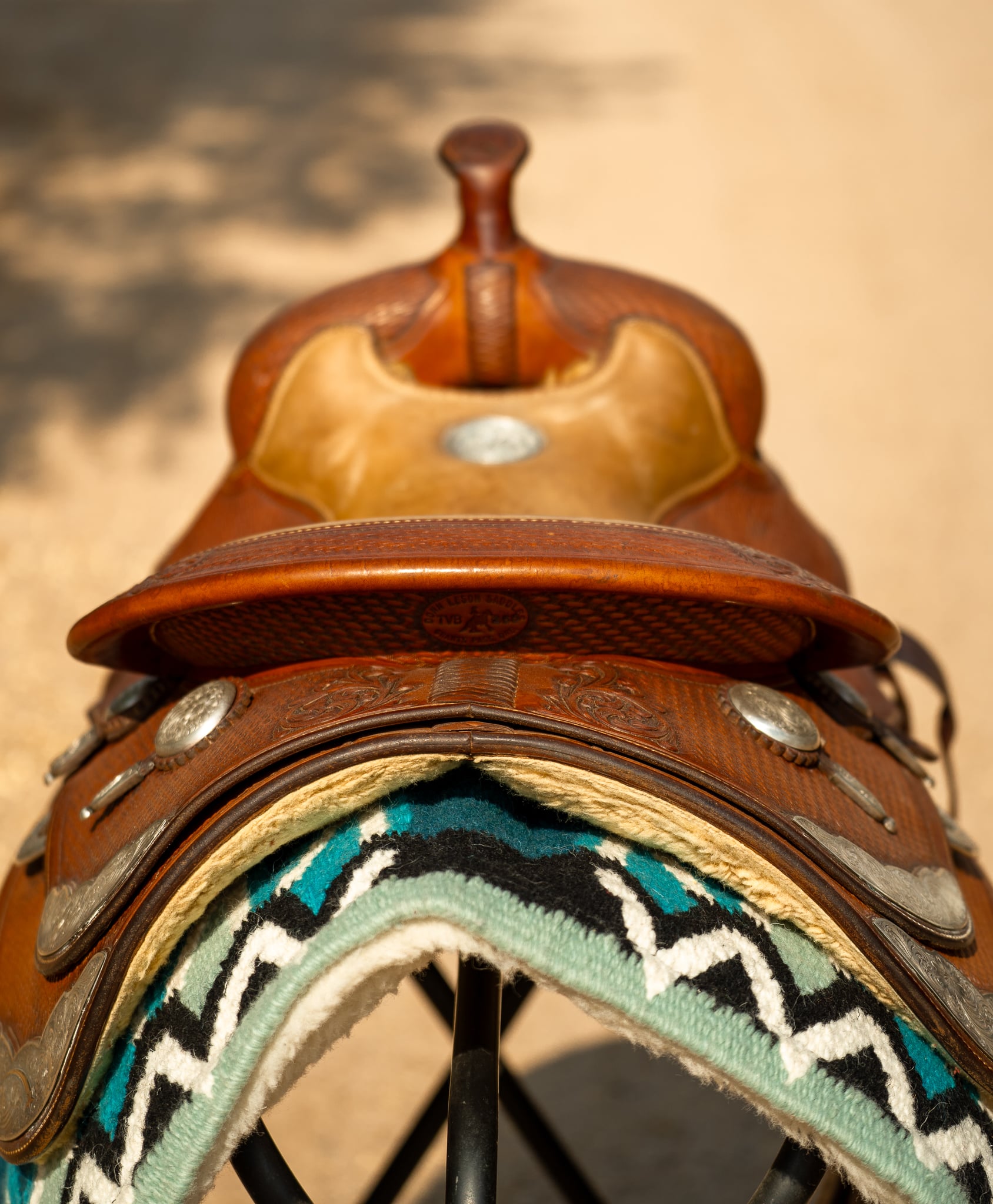 Vintage Don Leson Reining Saddle | Al Dunning